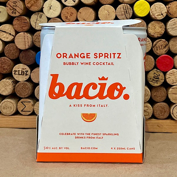 Bacio Orange Spritz Bubbly Wine Cocktail 250ml 4pks - Wainscott Main ...